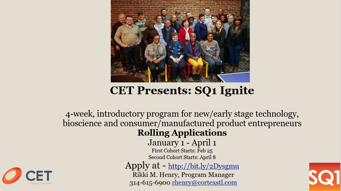 SQ1 Ignite 4-Week Q1 2019 Cohorts Starting Soon: Still Time to Apply | EQ